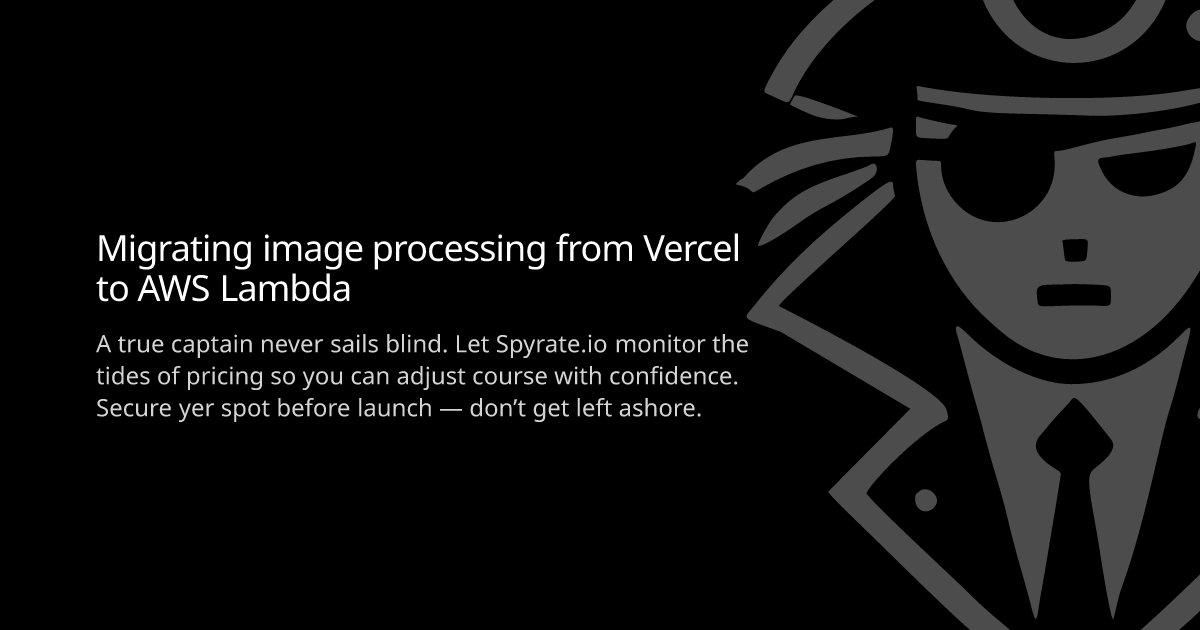Migrating image processing from Vercel to AWS Lambda